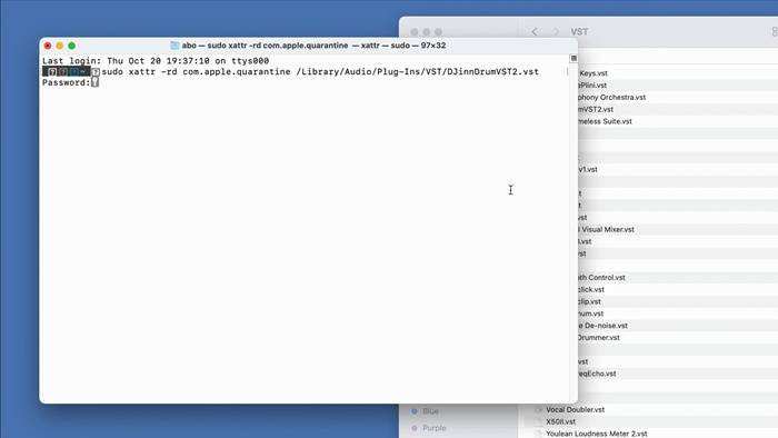 Screenshots and Video: How to safely enable VST, VST3 and AU Plugins in macOS. De-quarantine a ...
